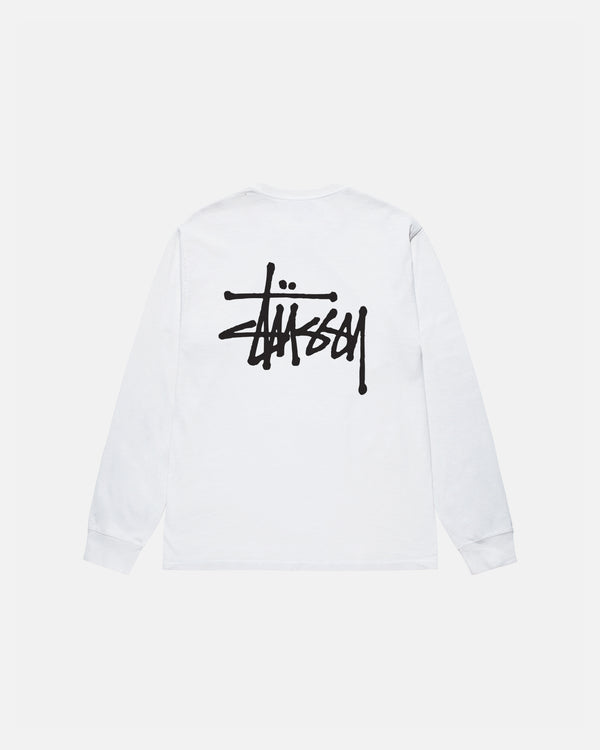 Basic Stüssy Ls Tee – White | Tees | Stüssy – Stussy AU